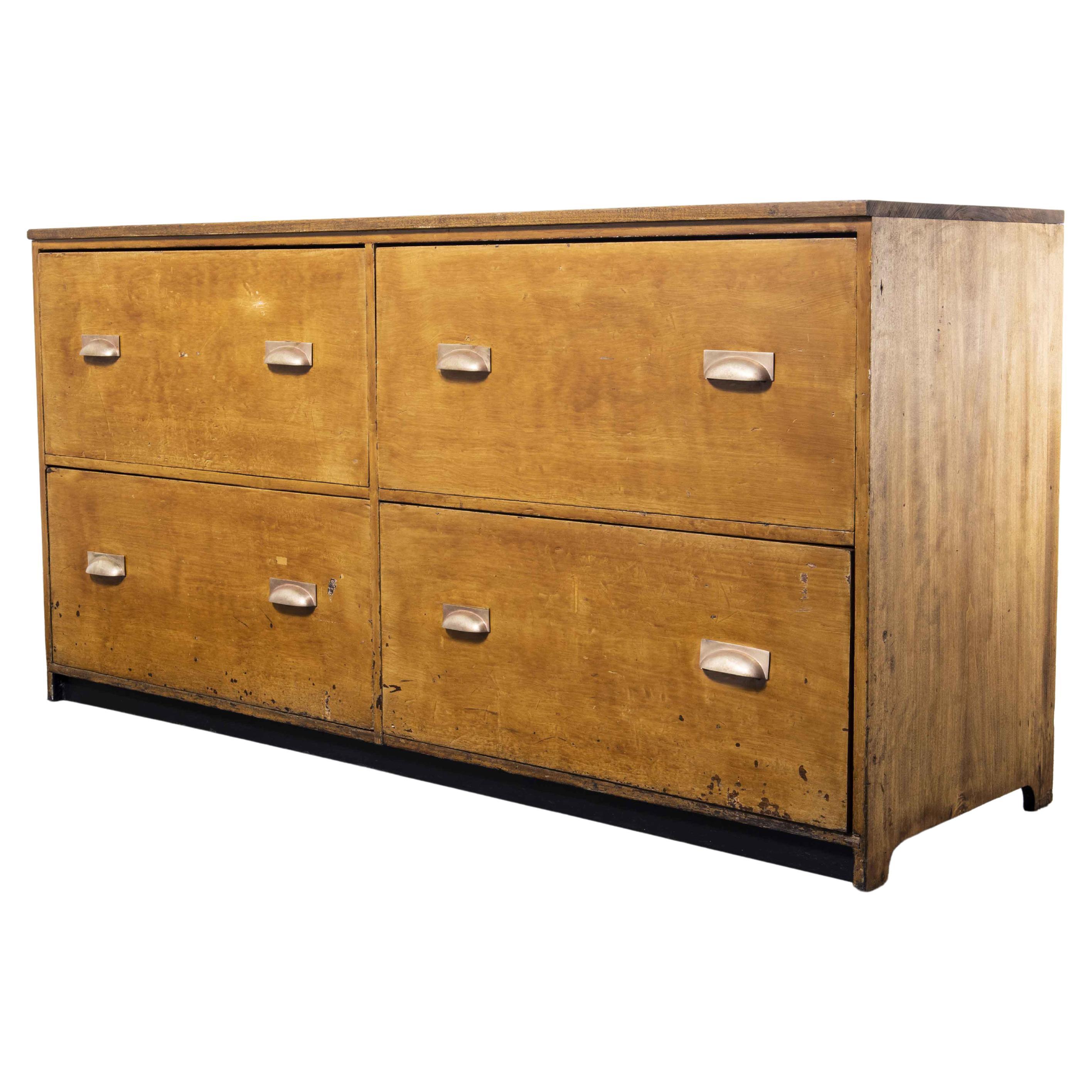 1950s Tall Multi Drawer Chest of Drawers, Storage Cabinet, Forty Eight ...
