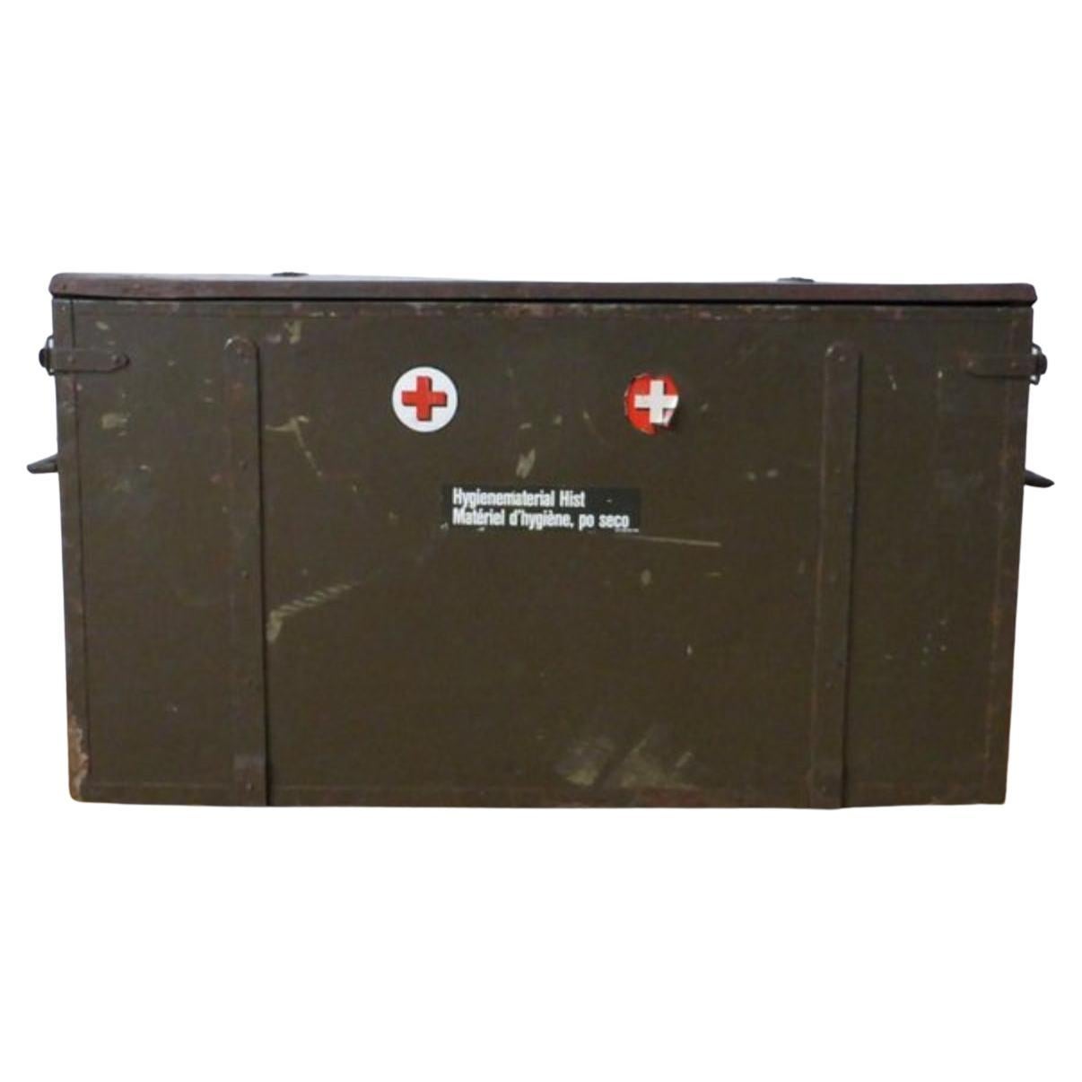 WWII Military Surplus Large Metal Latch Lock Box Aluminum Vintage in ...