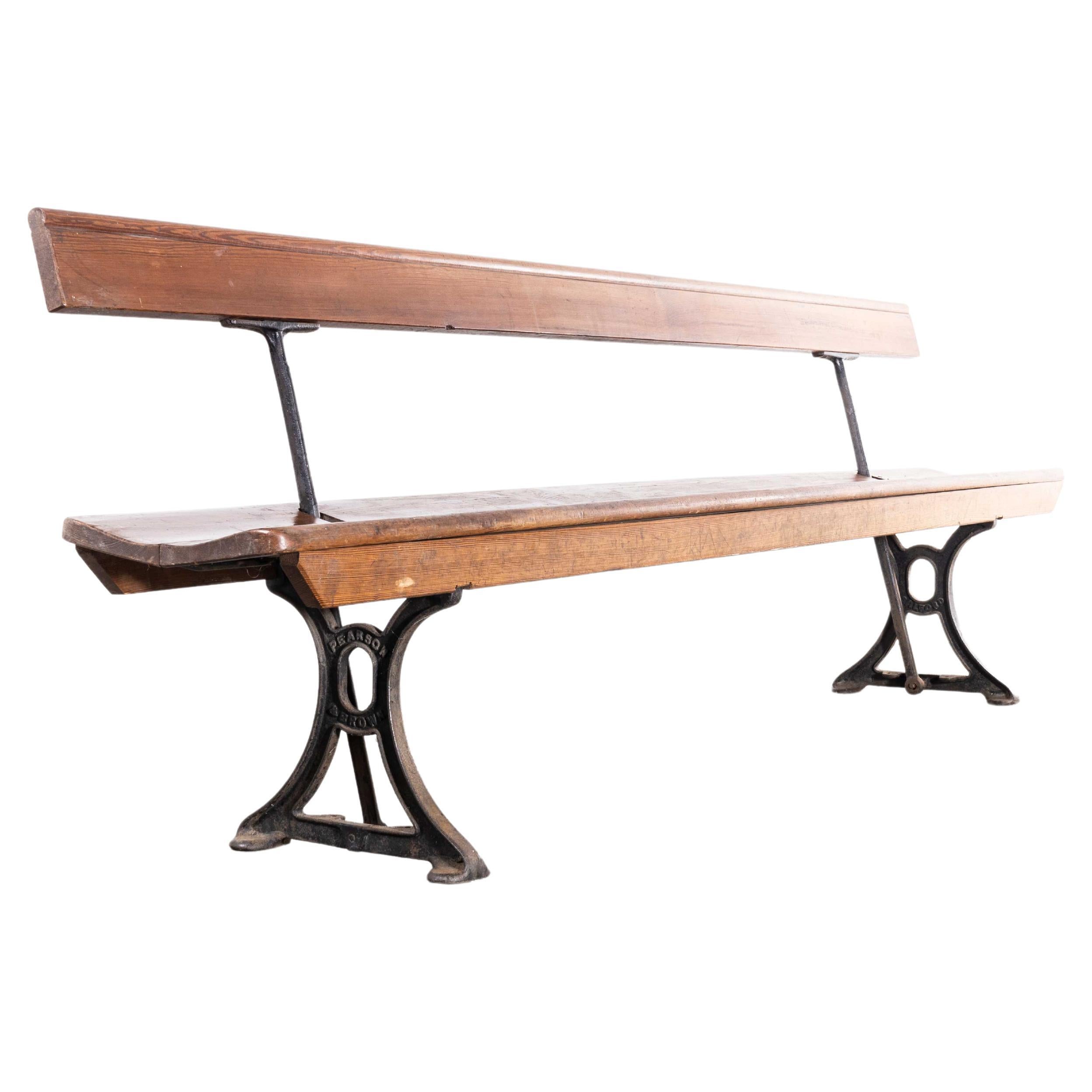 Antique American Railroad Station Bench at 1stDibs | railroad bench ...