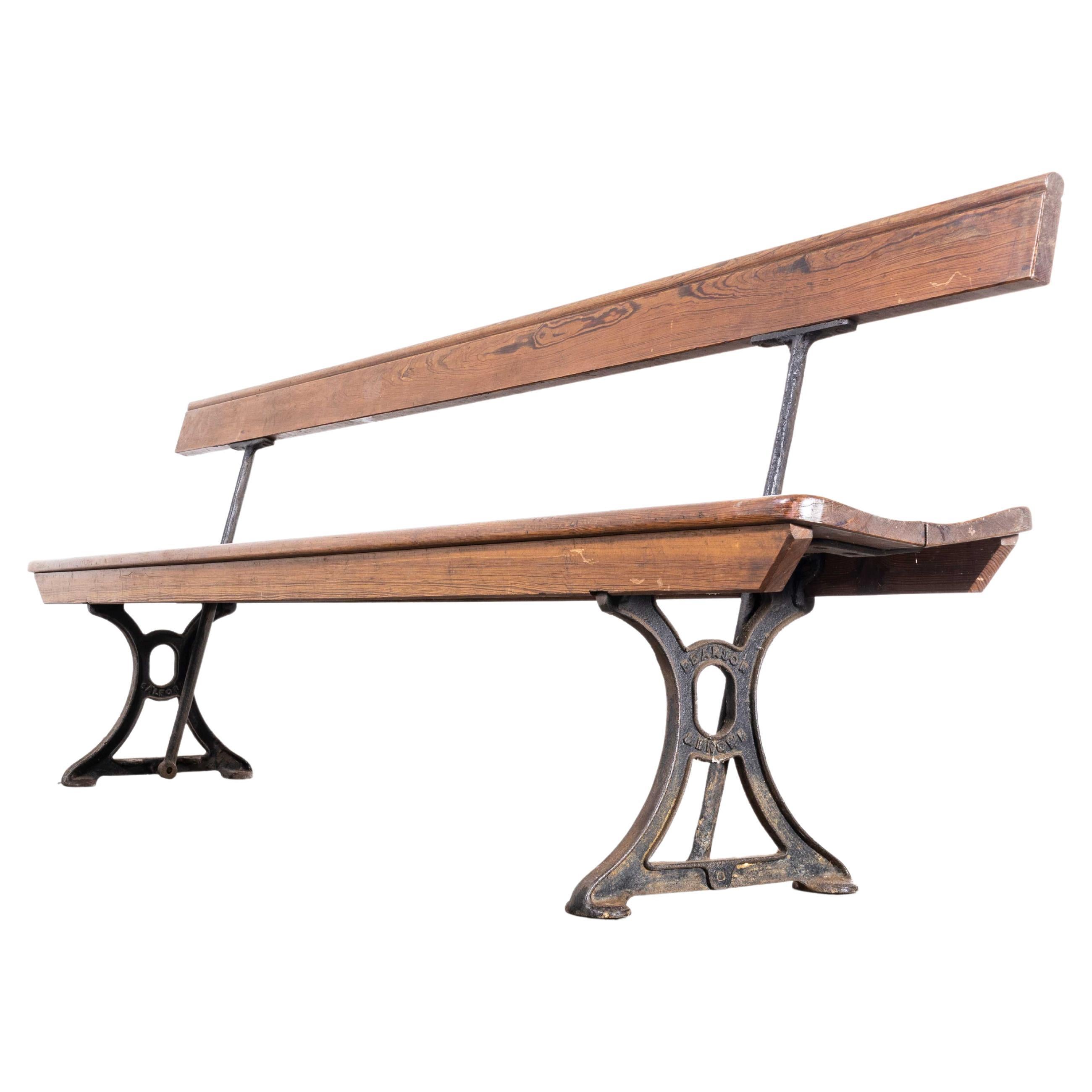 Antique American Railroad Station Bench at 1stDibs | railroad bench ...