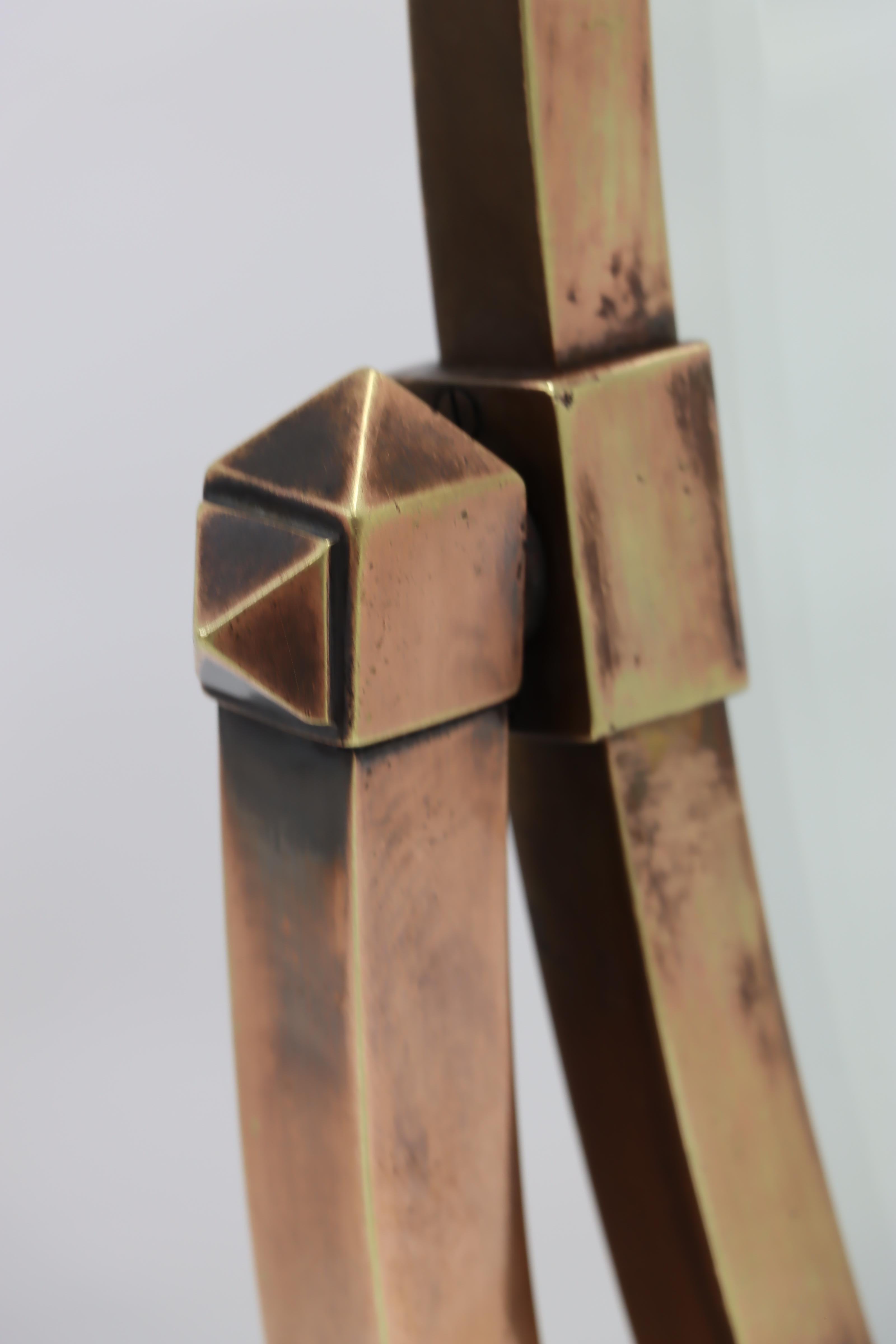 1940's Patinated Copper Large Vanity Mirror By JR Palmenberg's and Sons ...