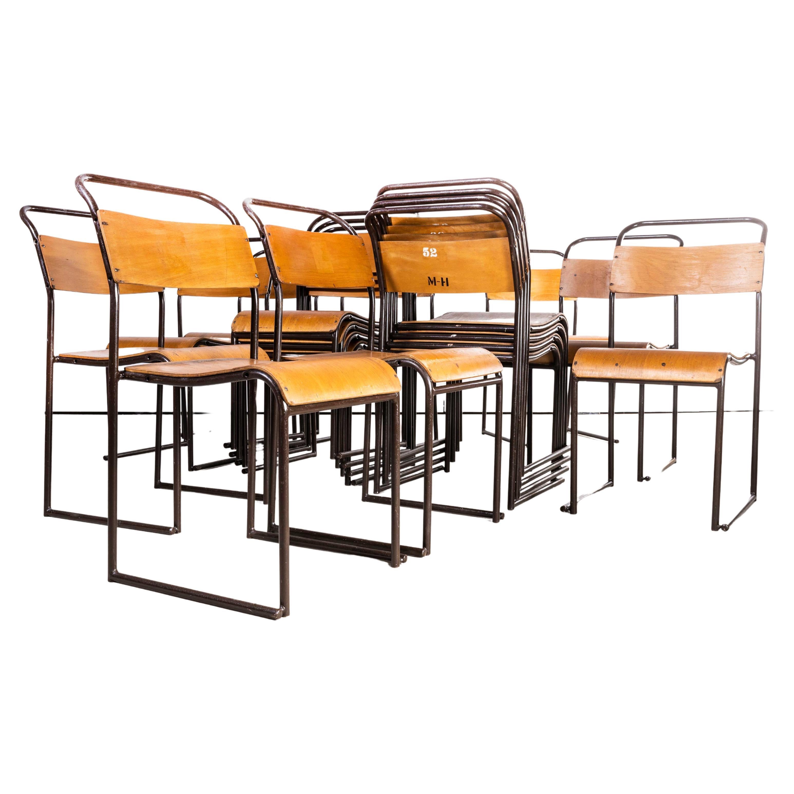 1950's Pel Tubular Metal Grey Dining Chairs, Set of Seven For Sale at ...