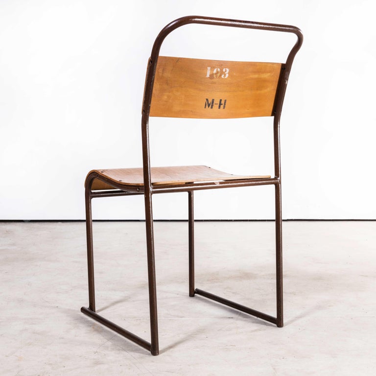1940's Pel Tubular Metal Light Chocolate Dining Chairs, Set of Twelve ...