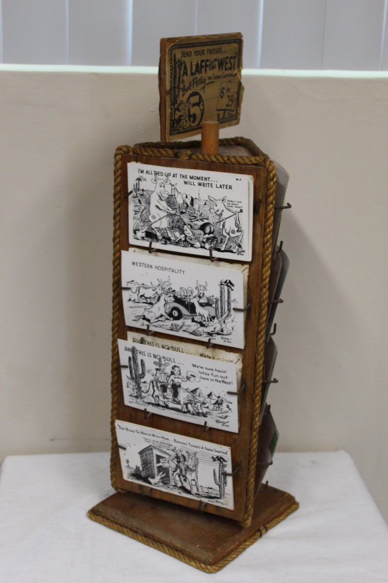 1940s Post Card Display Rack by Bob Petley For Sale at 1stDibs