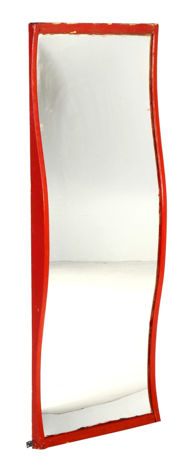 1940s Red Funhouse Distortion Mirrors For Sale at 1stDibs