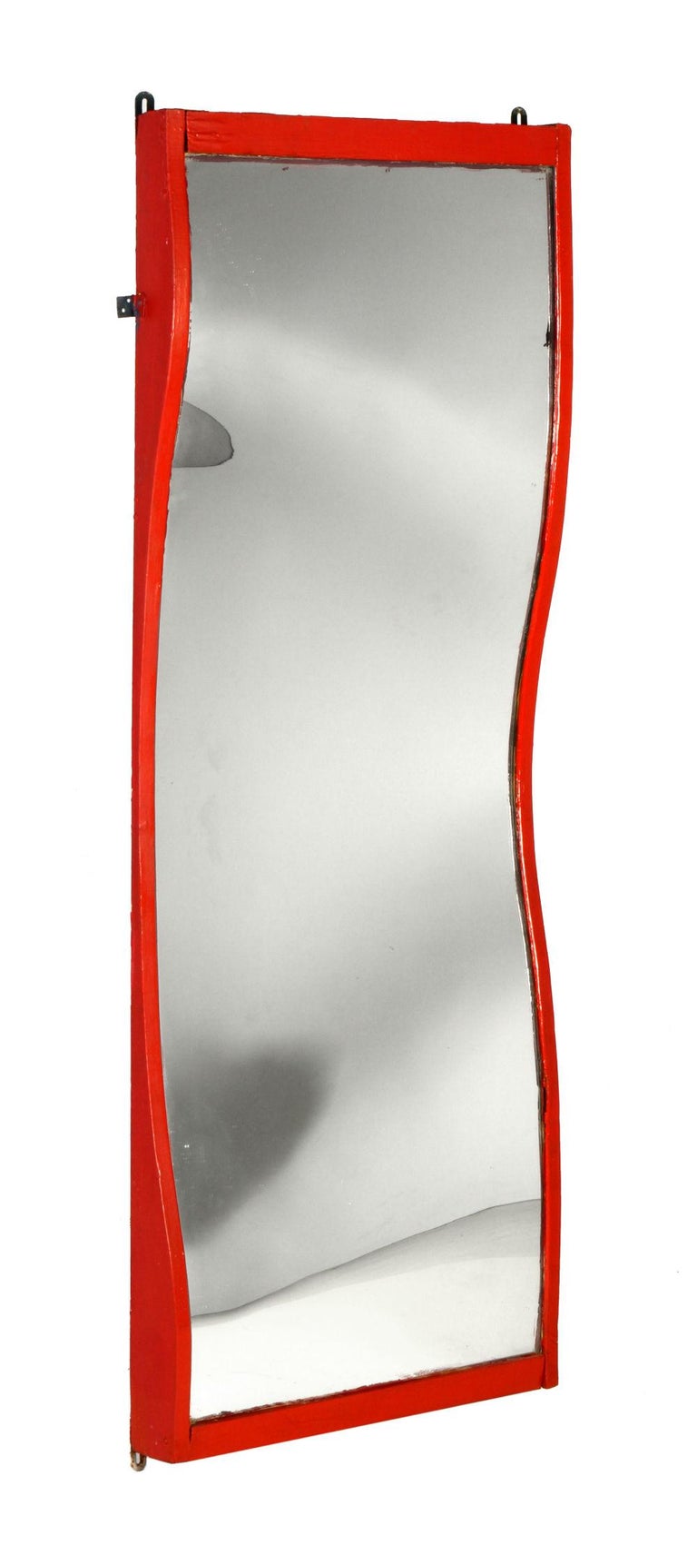 1940s Red Funhouse Distortion Mirrors For Sale at 1stDibs