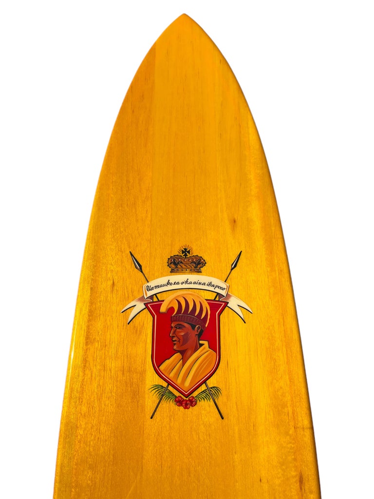 1940s Replica Dale Velzy Golden Balsawood King Kamehameha Hot Curl ...