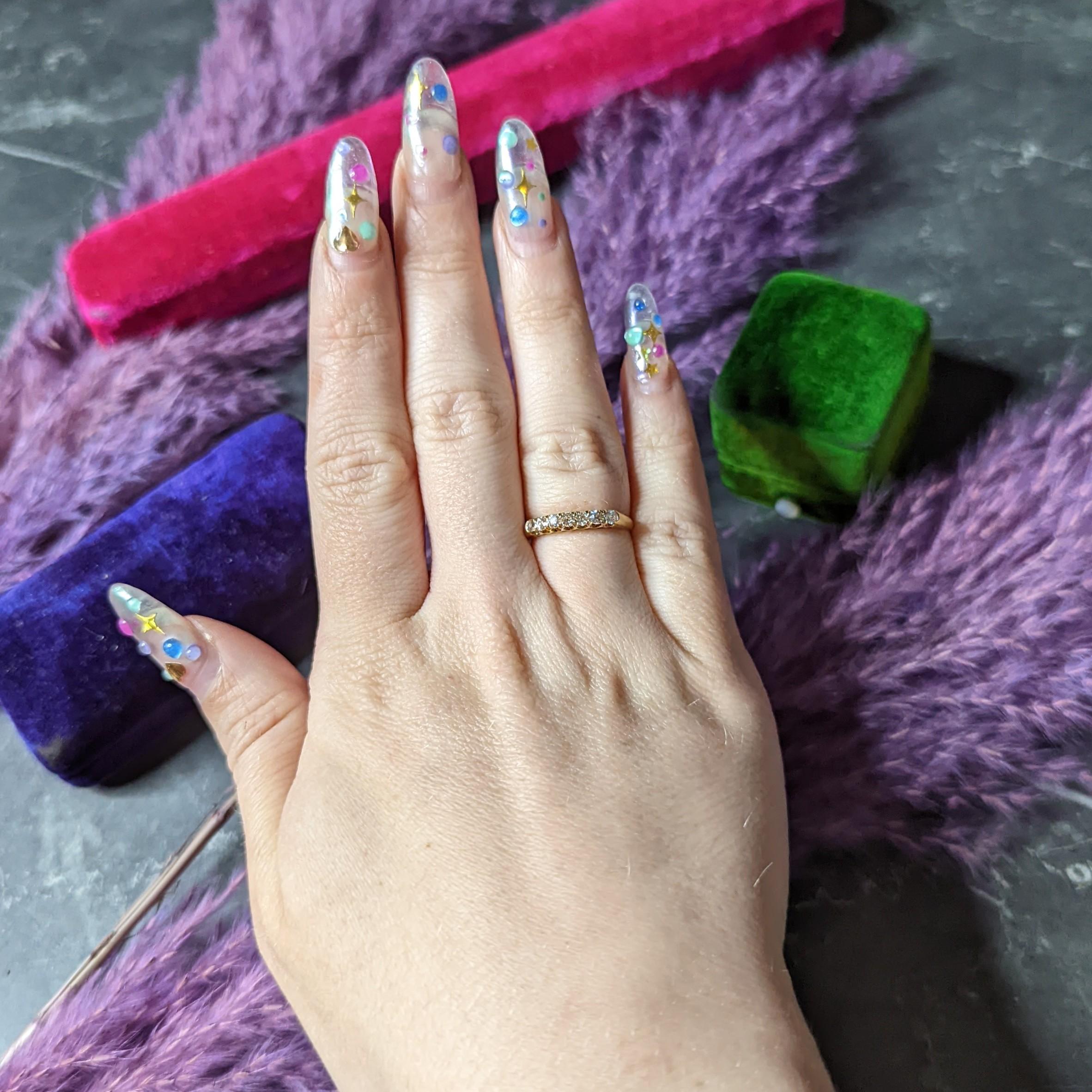 1940's Retro 0.35 Diamond 14 Karat Yellow Gold Vintage Fishtail ...