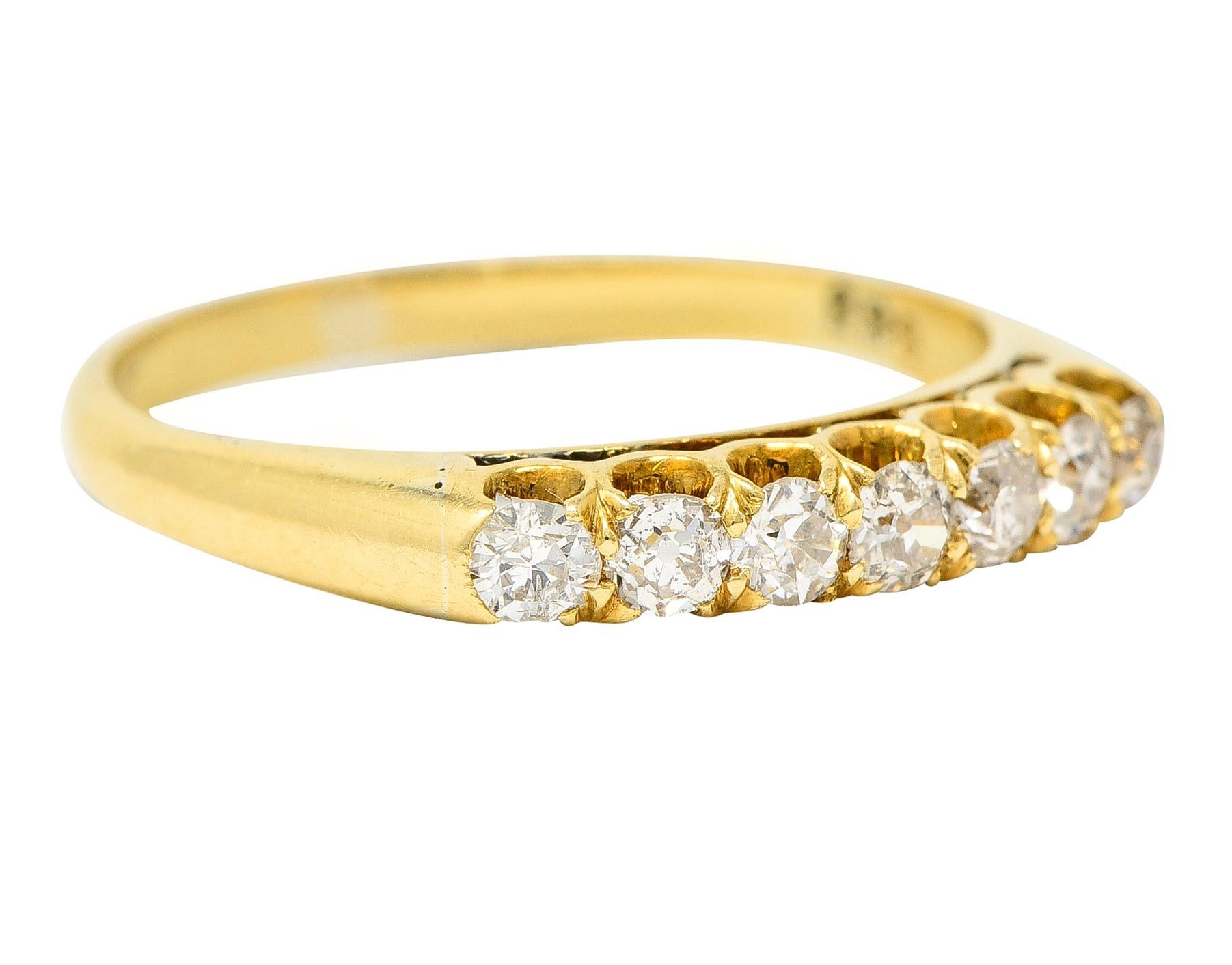 1940's Retro 0.35 Diamond 14 Karat Yellow Gold Vintage Fishtail ...