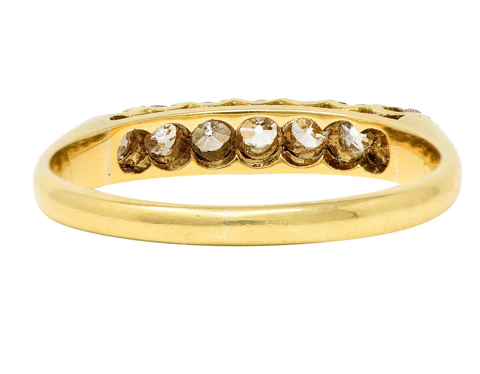 1940's Retro 0.35 Diamond 14 Karat Yellow Gold Vintage Fishtail ...