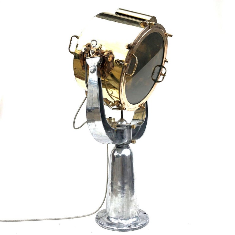 1940s Rotherham's British Brass, Bronze and Aluminium Naval Searchlight ...