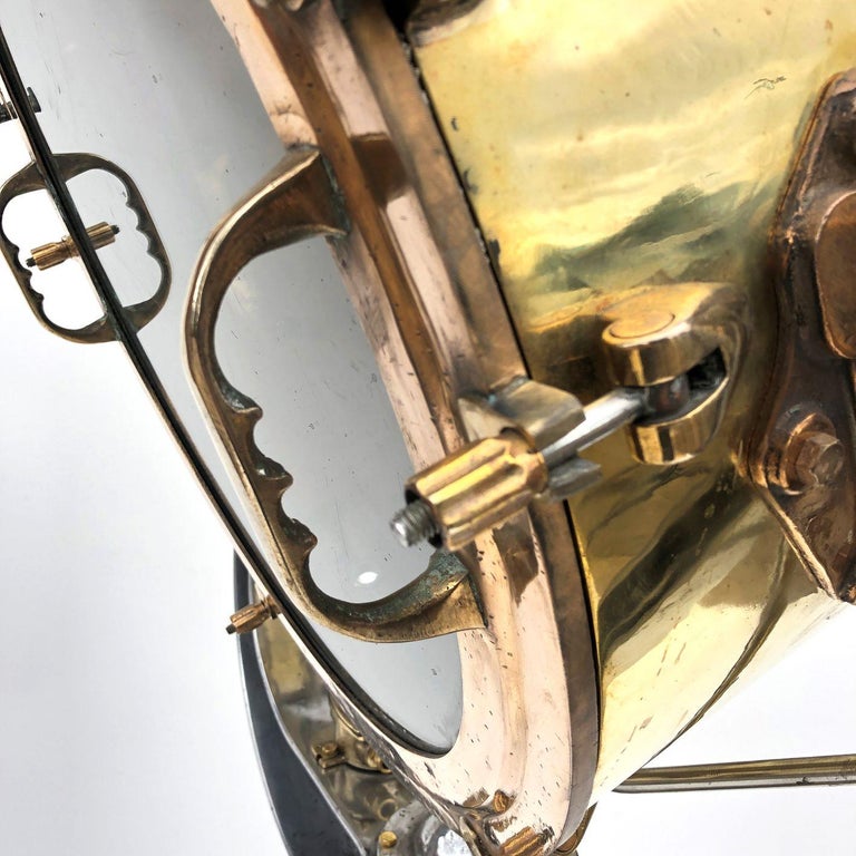 1940s Rotherham's British Brass, Bronze and Aluminium Naval Searchlight ...