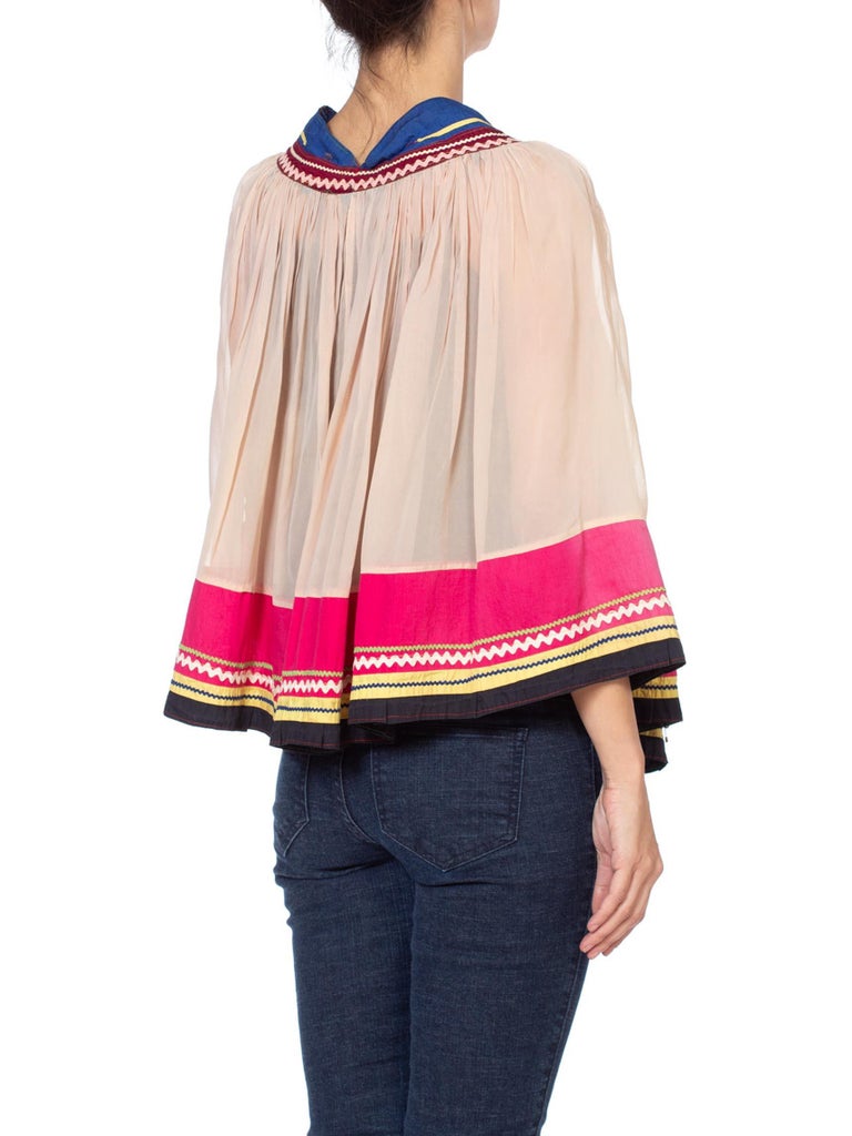 1940S Seminole Indian Native American Ric-Rac Boho Poncho Top For Sale ...