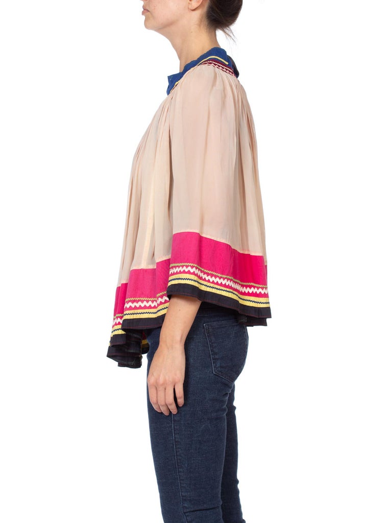 1940S Seminole Indian Native American Ric-Rac Boho Poncho Top For Sale ...