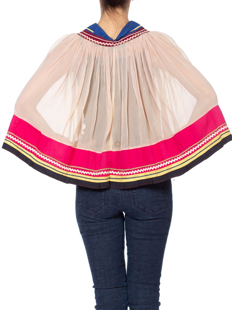 1940S Seminole Indian Native American Ric-Rac Boho Poncho Top For Sale ...