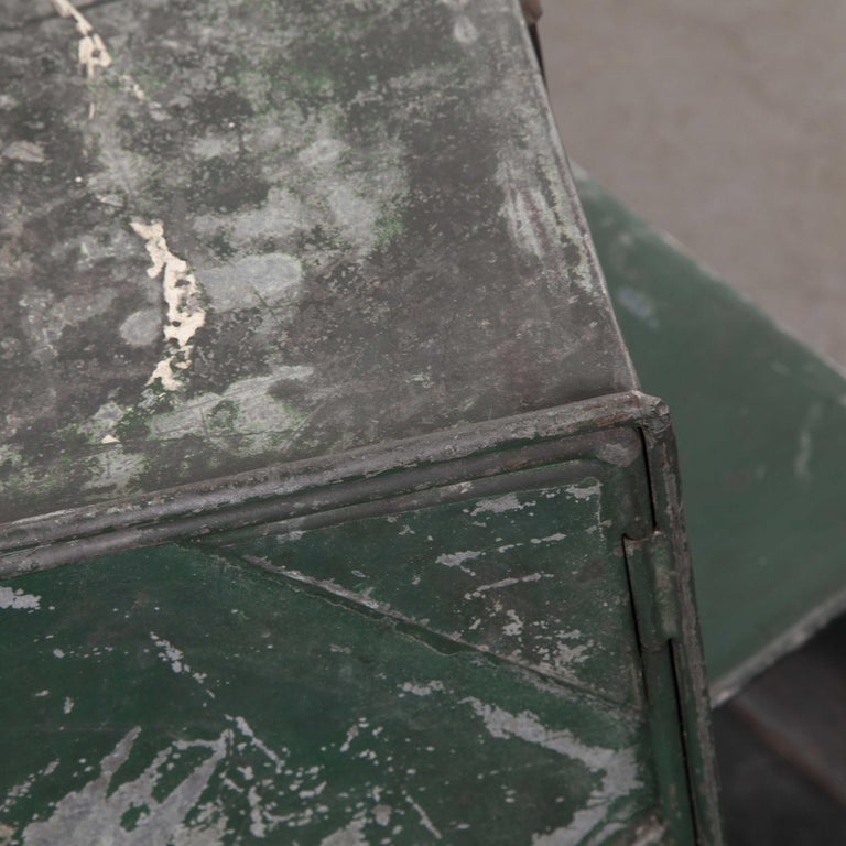 1940s Set of Two British Military Metal Storage Boxes at 1stDibs