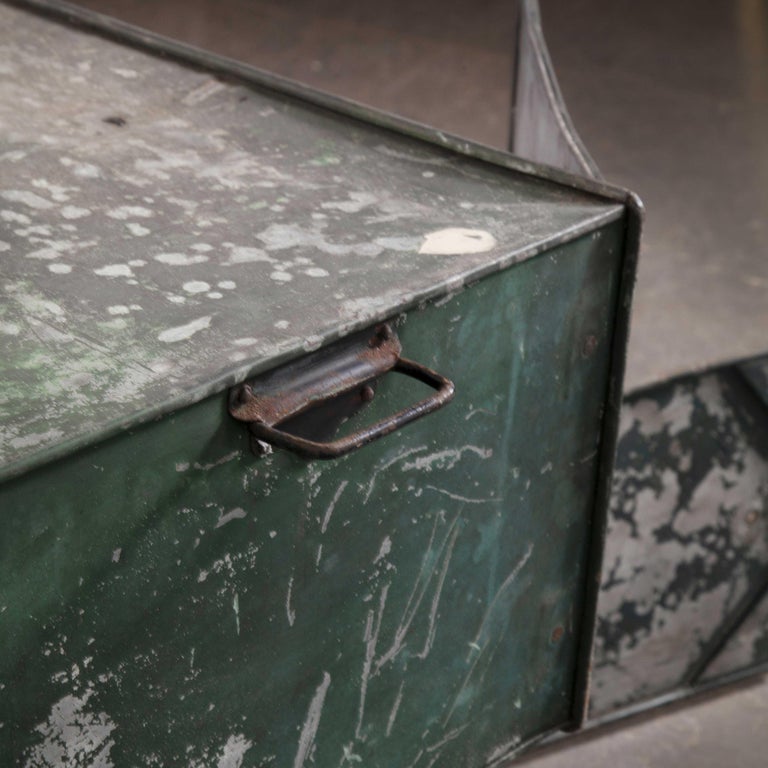 1940s Set of Two British Military Metal Storage Boxes at 1stDibs