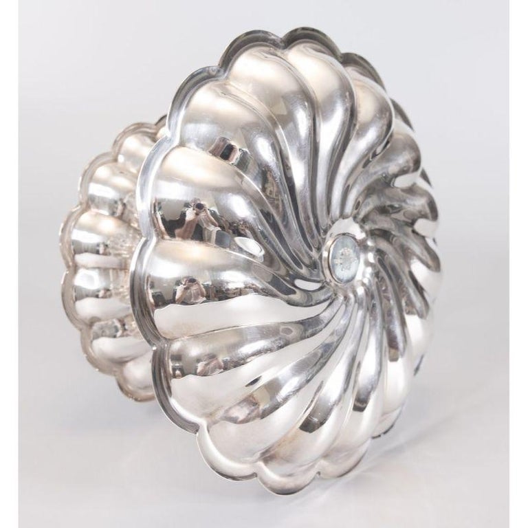 1940s Silver Plate Two Tier Tray Dessert Server For Sale at 1stDibs