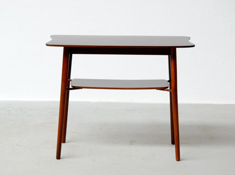 1940s Small Danish Coffee Table in Tanned Oak For Sale at 1stDibs