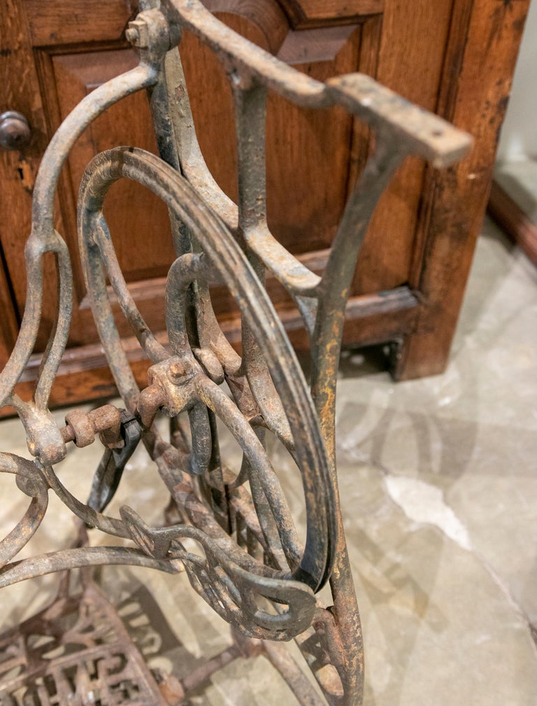 1940s Spanish Sewing Machine Iron Foot For Sale at 1stDibs