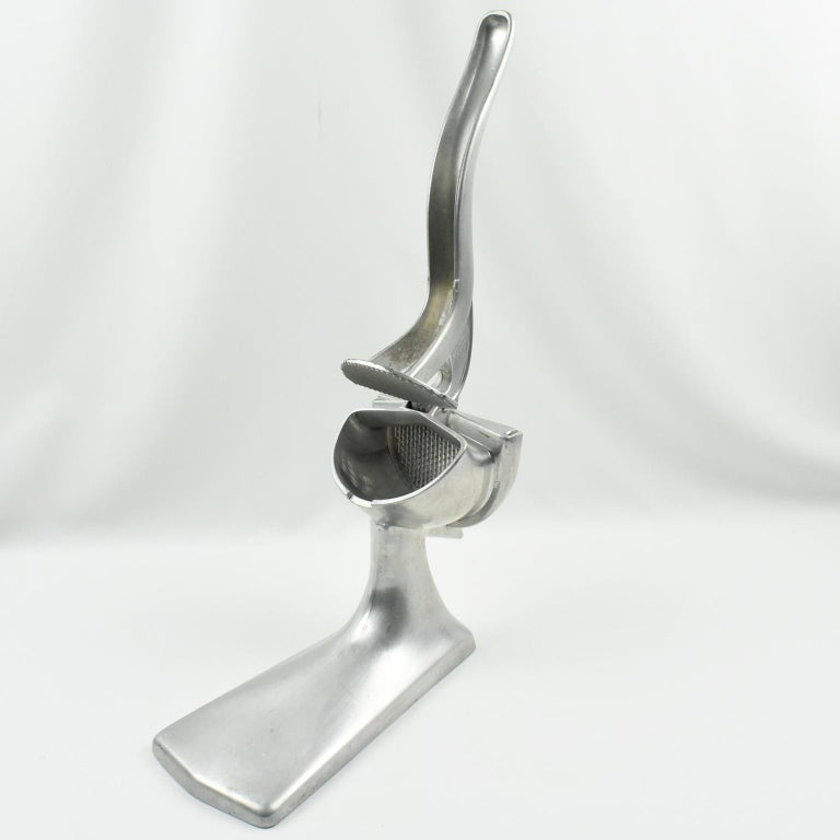 1940s Swiss Aluminum Mechanical Lemon Squeezer Juicer at 1stDibs