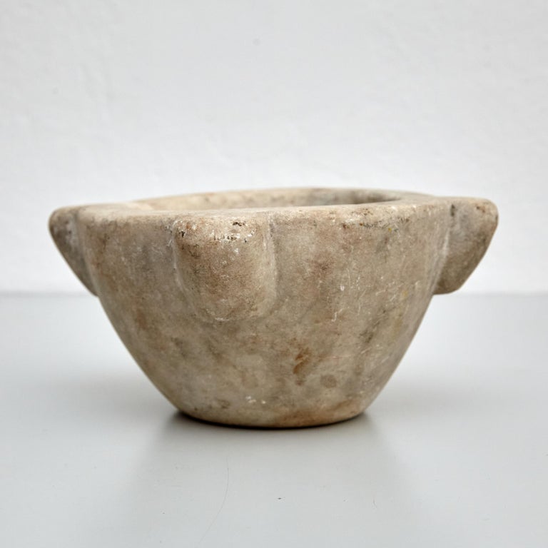 1940s Traditional Spanish Mortar, Authentic Vintage Stone and Wood ...