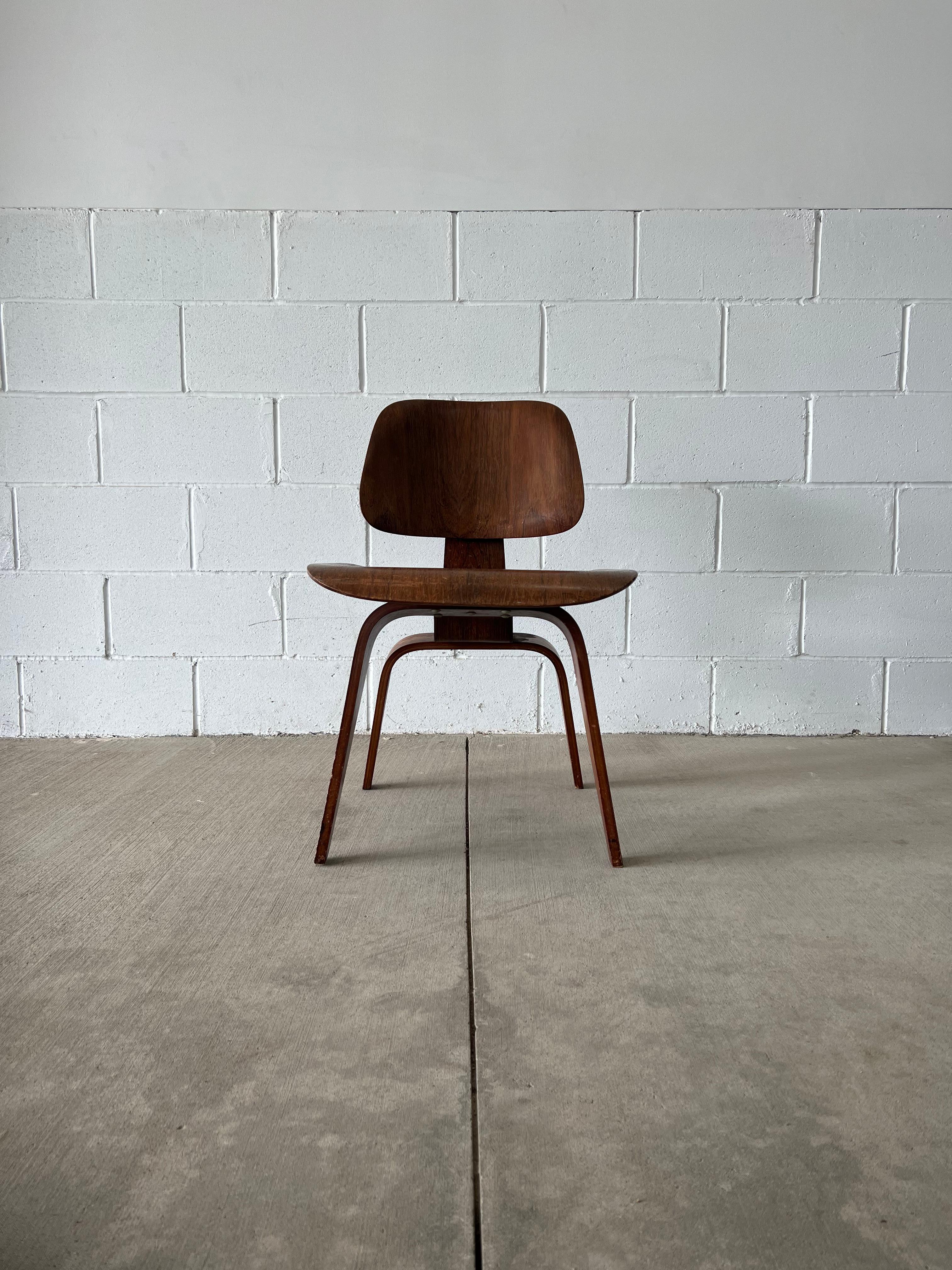 1940s Vintage Evans Herman Miller Eames Rosewood Dcw 5-2-5 Chair For ...