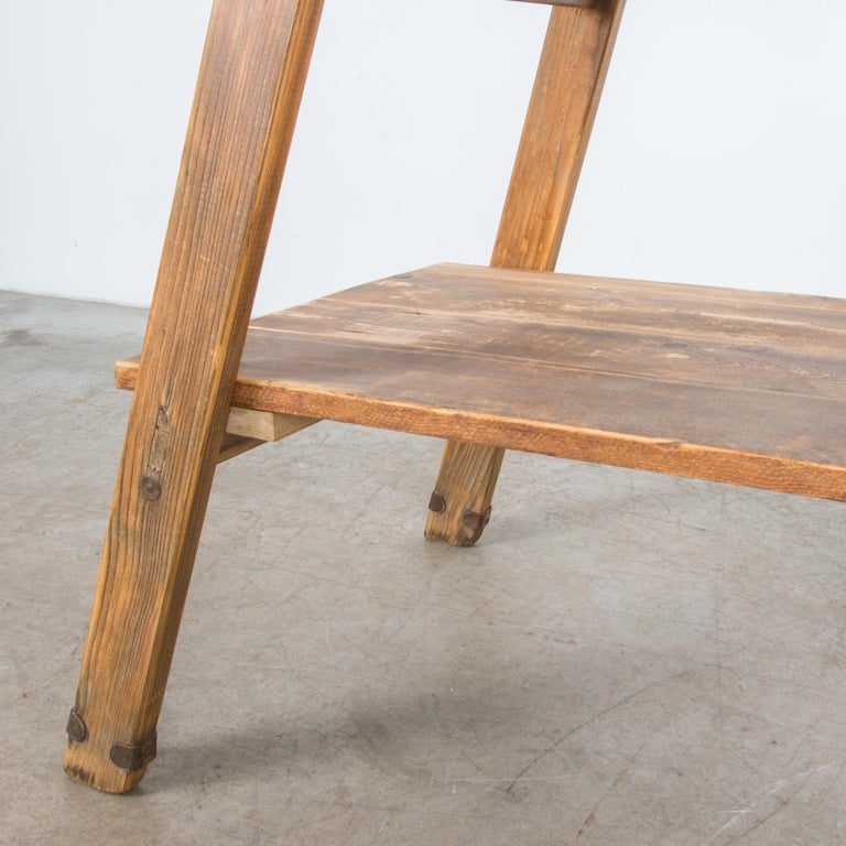 1940s Vintage Wooden Ladder Shelf at 1stDibs