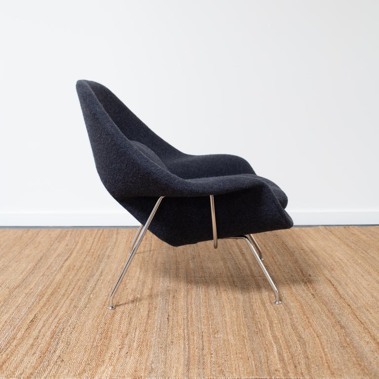 1940s Womb Chair and Ottoman by Eero Saarinen, 2 Pieces For Sale at 1stDibs
