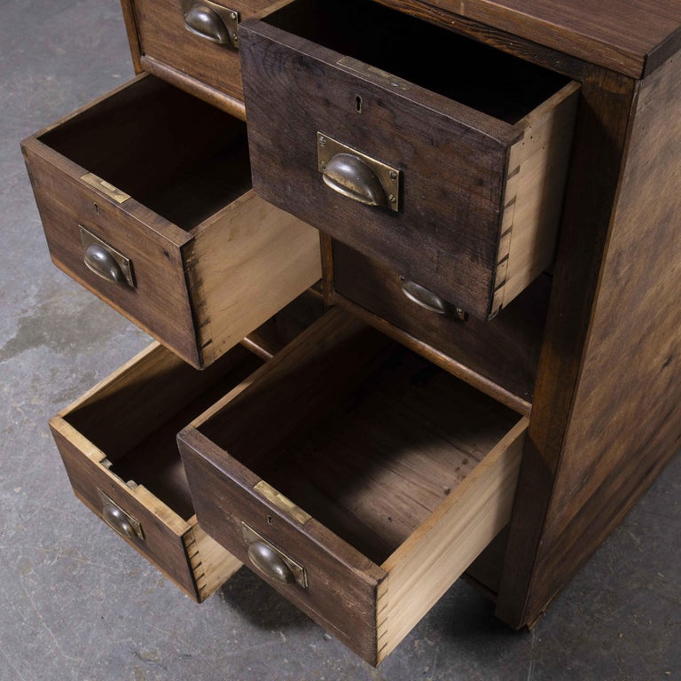 1940's Workshop Chest of Drawers, Eight Drawer Chest For Sale at 1stDibs