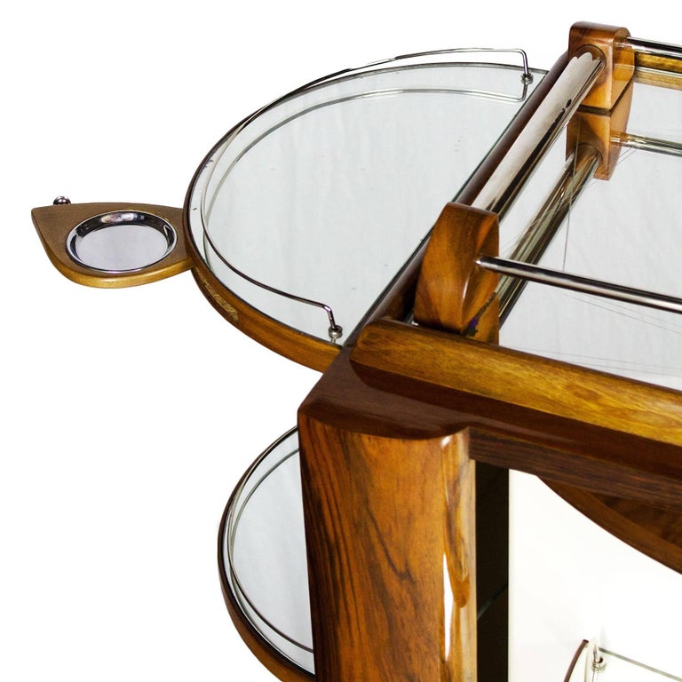 1945-1950 Dry Bar on Wheels Borraz, Walnut, France at 1stDibs | bar ...