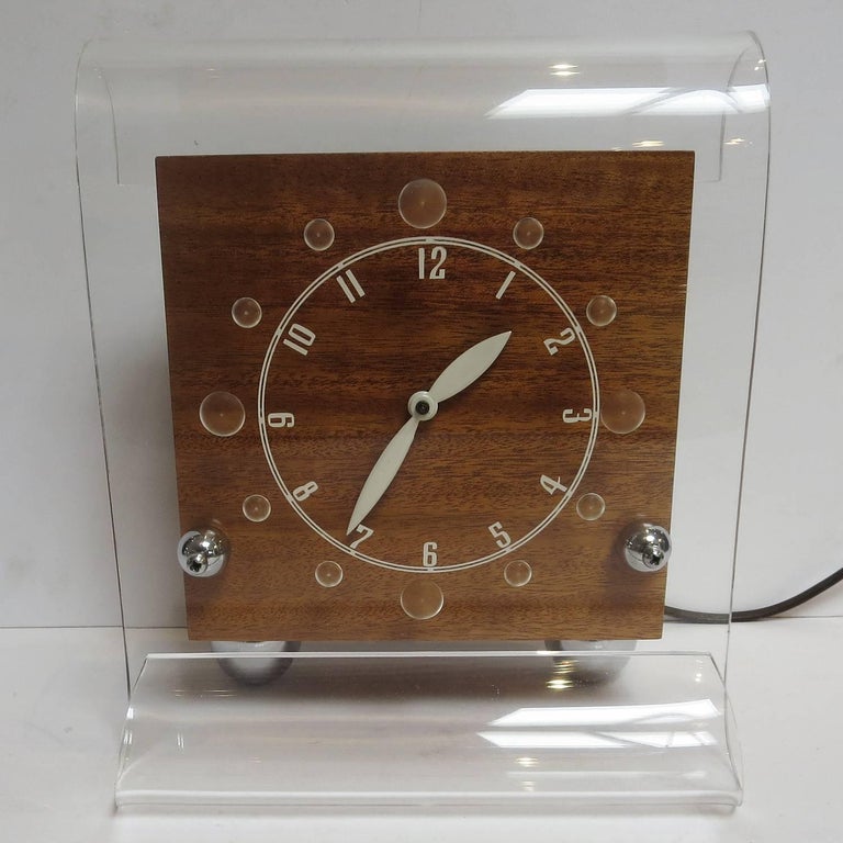 1946 Lackner "Scroll" Desktop Neon Clock at 1stDibs | lackner clock