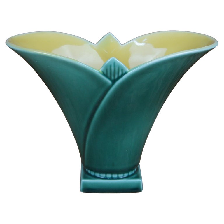1946 Mid Century Rookwood Art Pottery Flared Footed Fan Vase 6816A For ...
