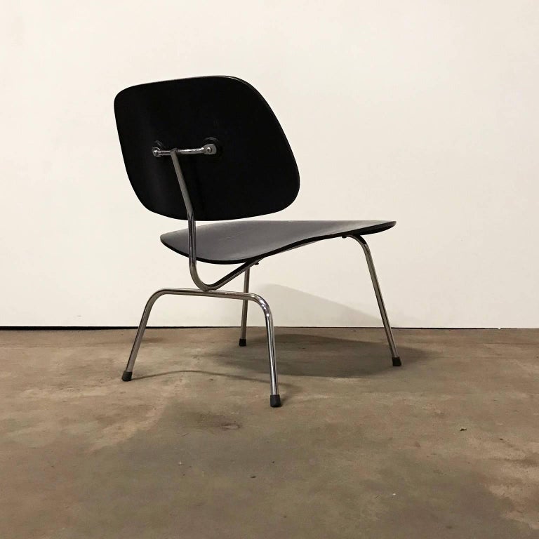 1946, Ray and Charles Eames for Herman Miller, Black LCM Chair For Sale ...