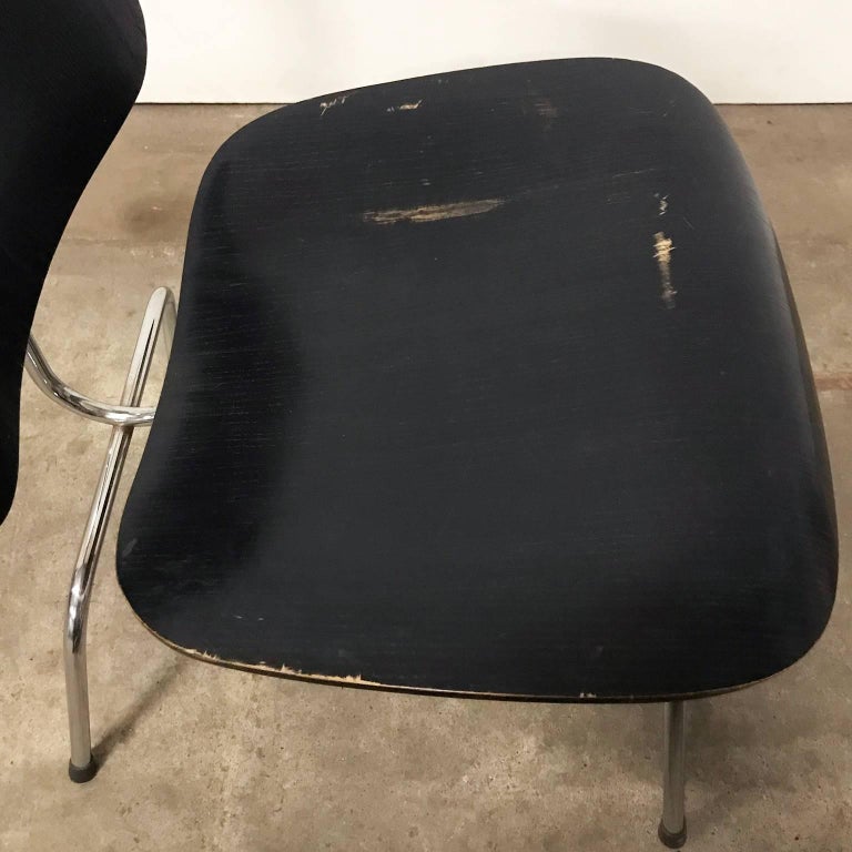 1946, Ray and Charles Eames for Herman Miller, Black LCM Chair For Sale ...