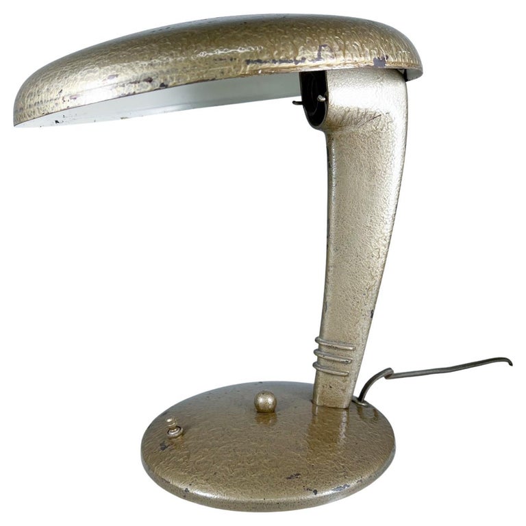 1947 Antiqued Gold Cobra Lamp by Jean Otis Reinecke for Faries MFG For ...