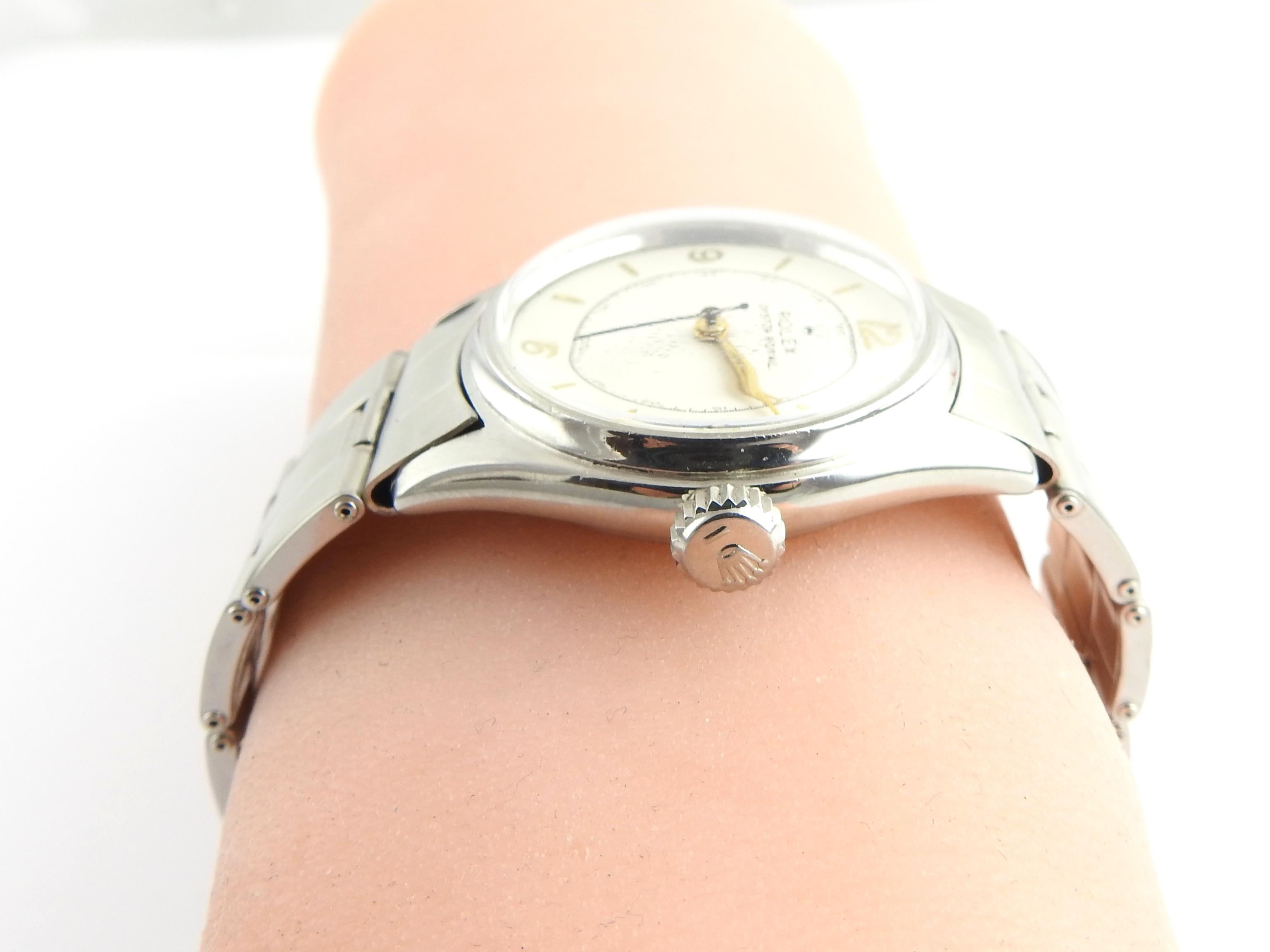 1947 Rolex Oyster Royal 4444 Stainless Steel Men''s Watch Hand-Winding ...