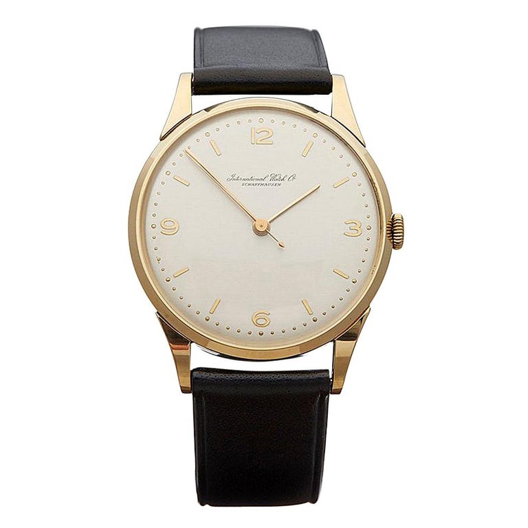 1949 IWC Vintage Cal.89 Yellow Gold Wristwatch at 1stDibs