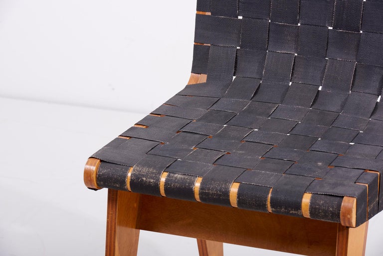 1949 Klaus Grabe Plywood Chair in Black Webbing at 1stDibs | dining ...