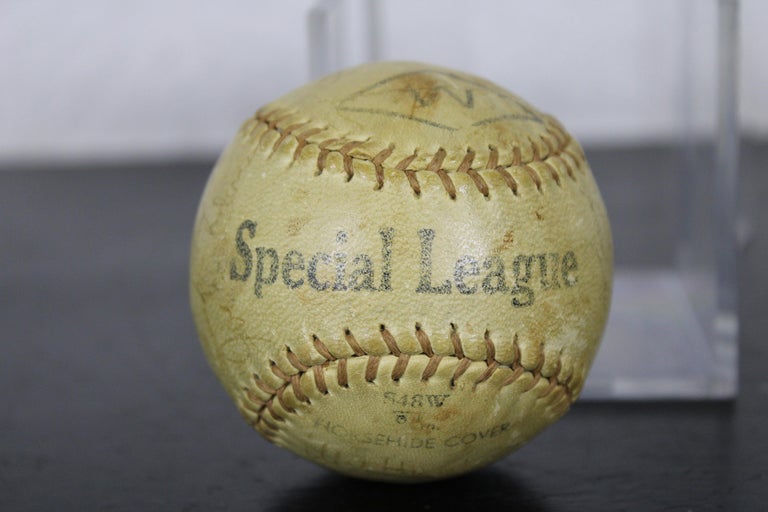 1949 Satchel Paige Cleveland Indians Autographed Team Signed Baseball ...