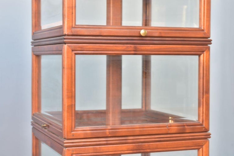 1950 Amazing Revolving Showcase in Cherrywood For Sale at 1stDibs