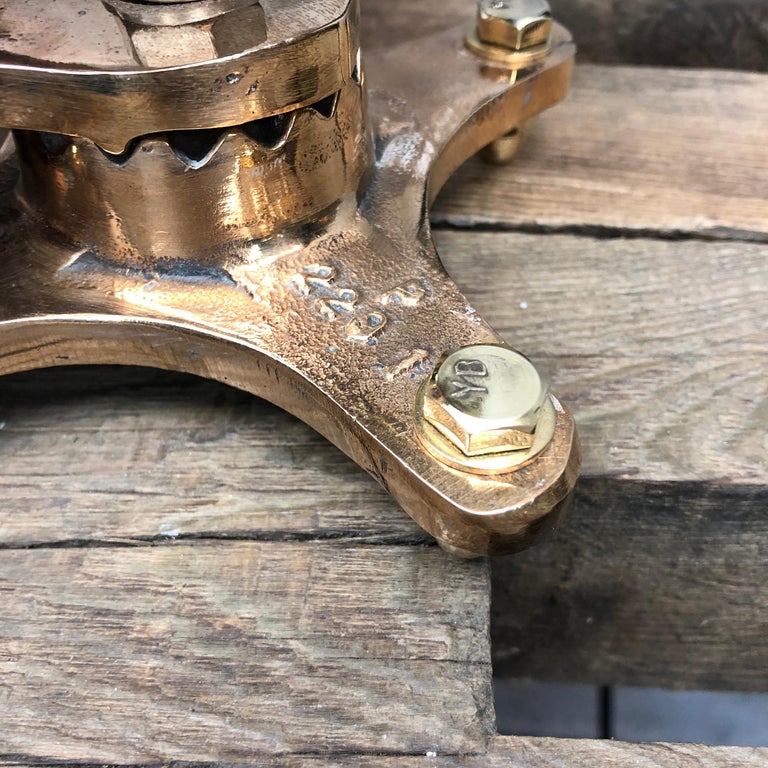 1950 American Industrial Cast Bronze Explosion Proof Table Lamp by ...