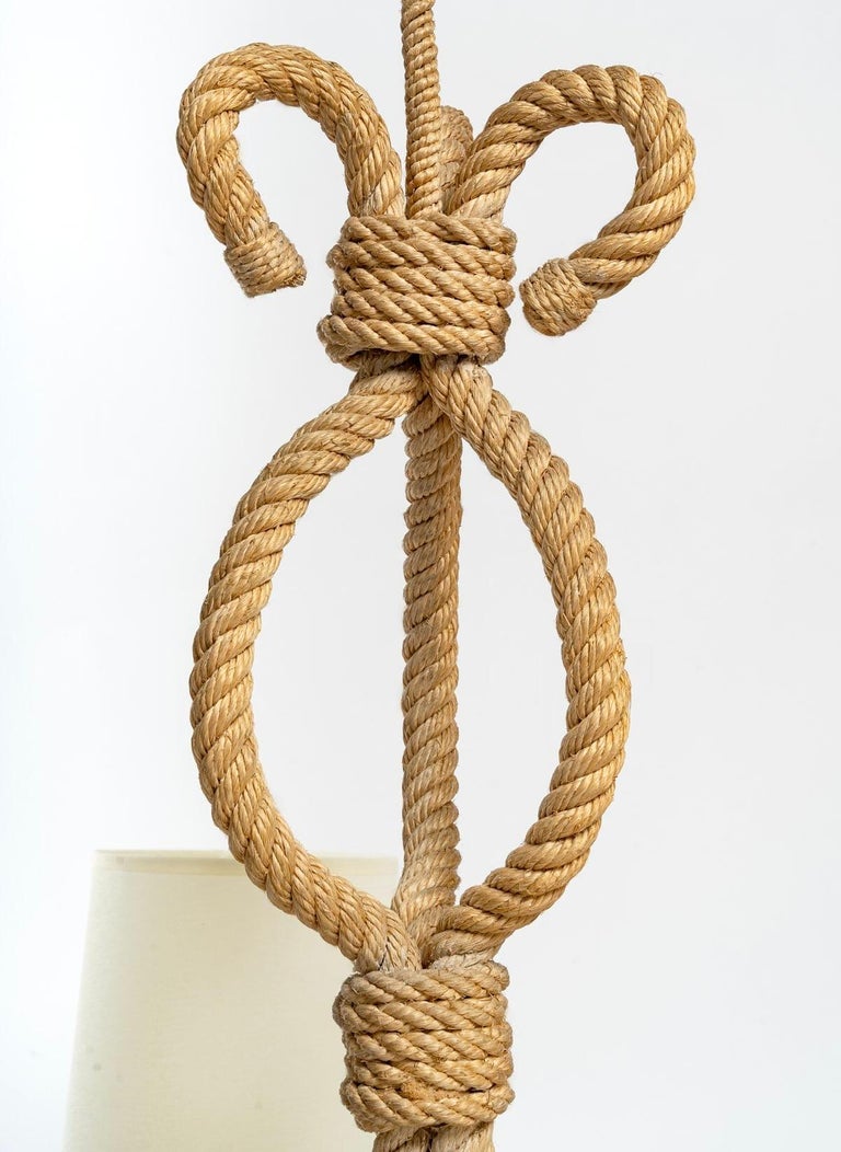 1950 Chandelier in Rope by Adrien Audoux and Frida Minet For Sale at ...