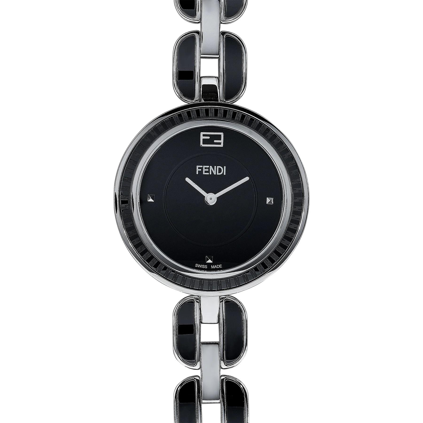 $1950 / FENDI / My Way Black Ceramic Ladies watch / Original Box and ...