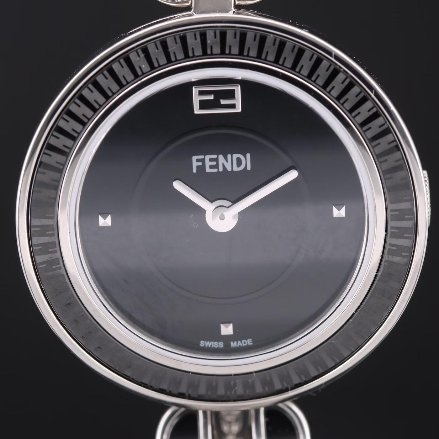 $1950 / FENDI / My Way Black Ceramic Ladies watch / Original Box and ...