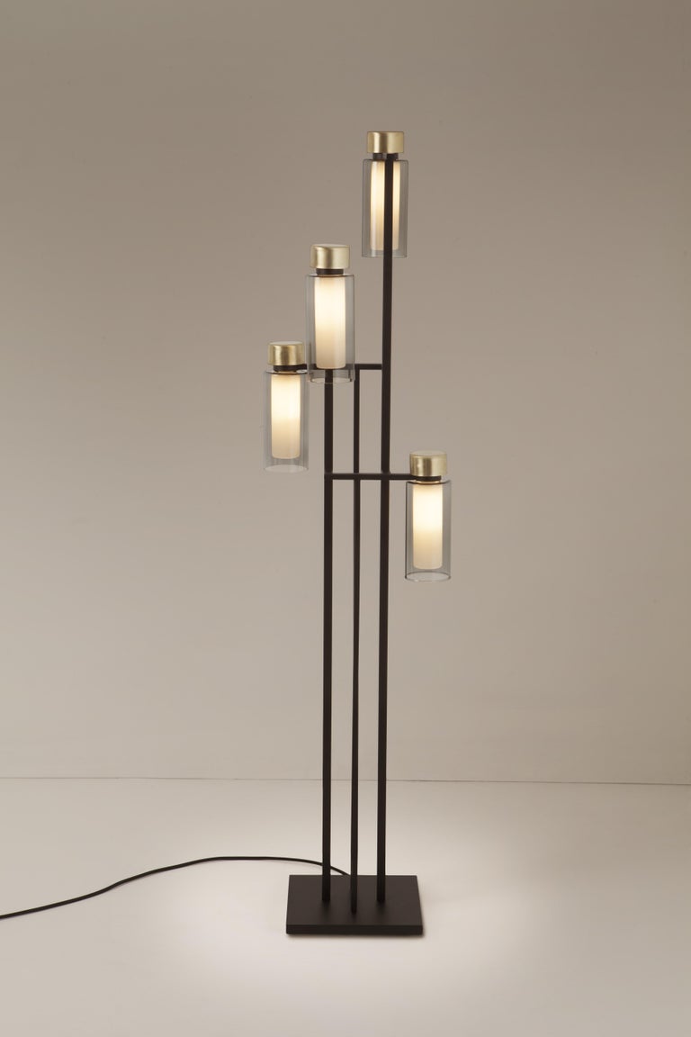 1950 Inspired Osman Floor Lamp of Cylindrical Diffusers Design by ...