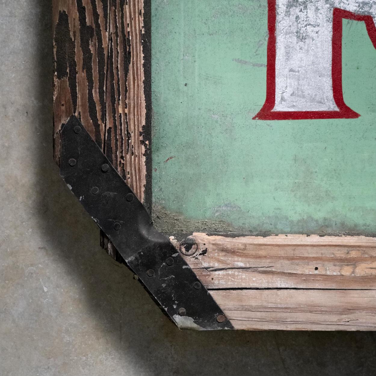 1950 Metal Original Advertising Manhattan Restaurant Sign at 1stDibs ...