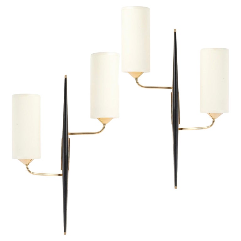1950 Pair of Sconces Maison Arlus For Sale at 1stDibs