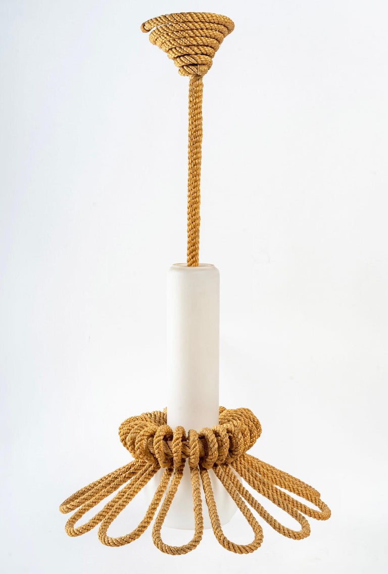 1950 Rare Rope Suspension by Adrien Audoux and Frida Minet For Sale at ...