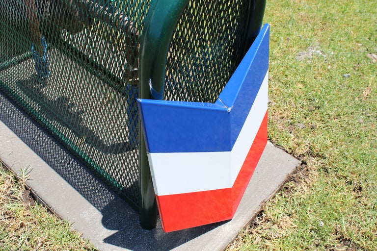1950s Chevron Porcelain Logo For Sale at 1stDibs